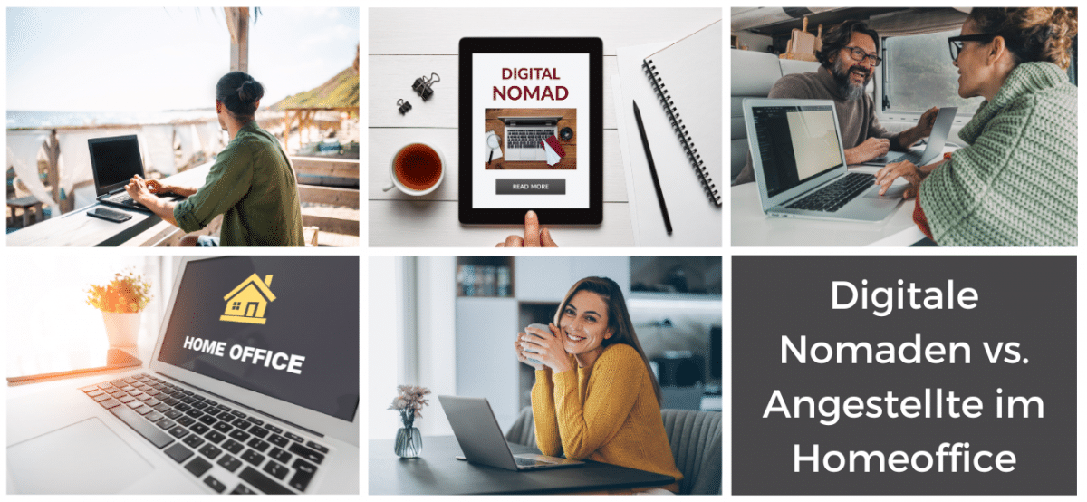 Digitale Nomaden vs. Angestellte im Homeoffice - Blog jobsathome